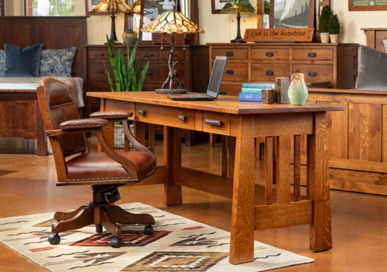 Transform Your Office with Durable & Chic Hardwood Desks!